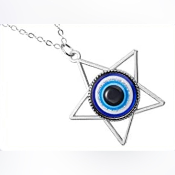 Jewelry | Evil Eye Of Good Luck Protection Pendant And Chain Necklace ...